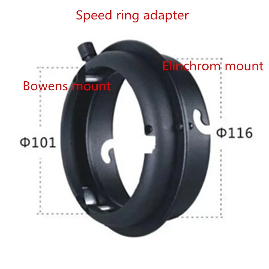 Photography Studio Speed Ring Adapter for Elinchrom Flash Strobe ...