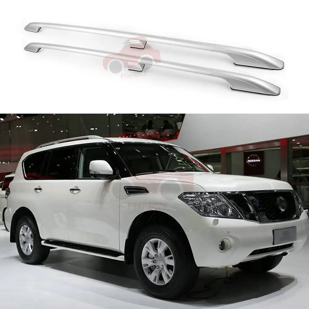 2PCS-Roof-Rail-Racks-Fits-for-Nissan-Patrol-Armada-Y62-2017-2023-Cargo ...