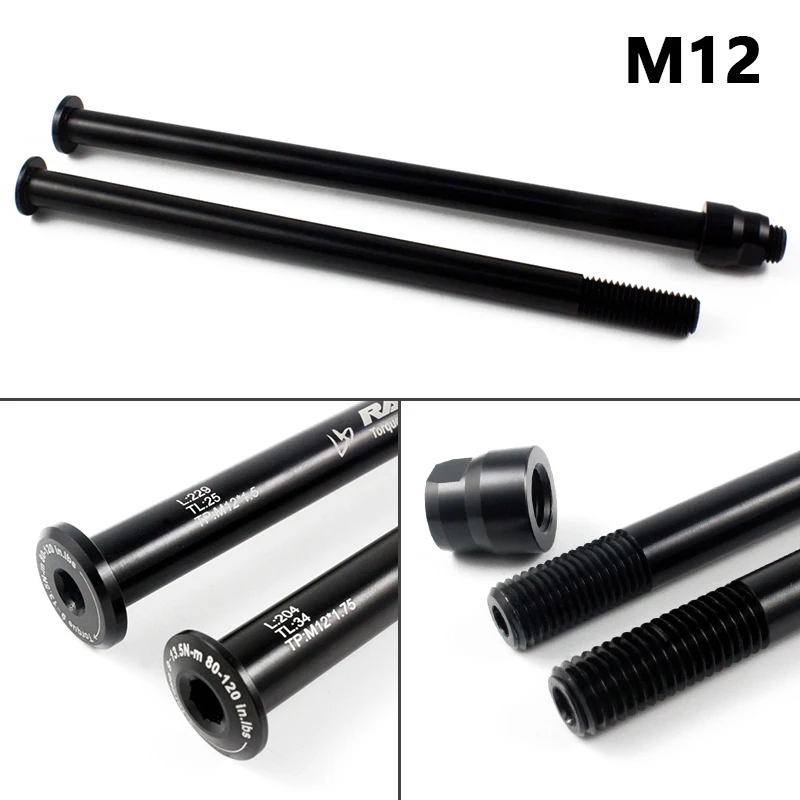 Bicycle Thru Axle Fatbike Axle Skewers Bike Hubs Tube Shaft Quick ...