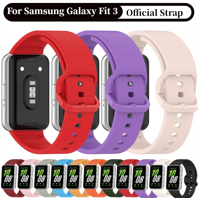 Silicone-Strap-For-Samsung-Galaxy-Fit-3-Official-Bracelet-Replacement ...