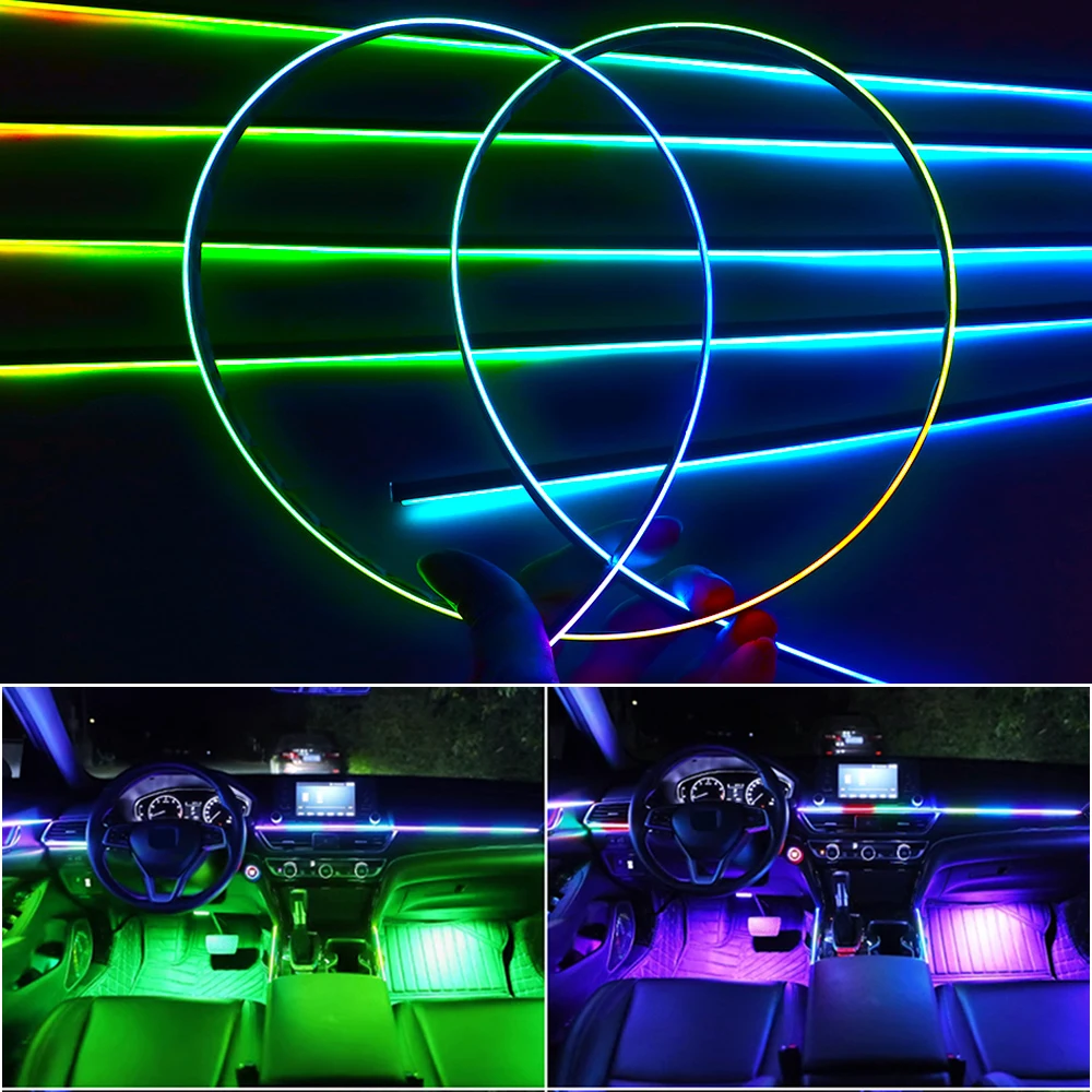 Universal-18-in-1-Dual-Zone-Rainbow-Symphony-LED-Ambient-Light-For-Car ...