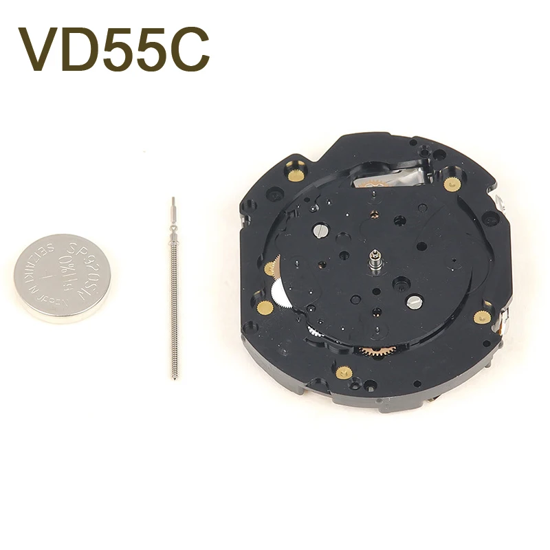 Original-brand-new-VD55-quartz-movement-VD55C-six-hands-6-9-12-small ...