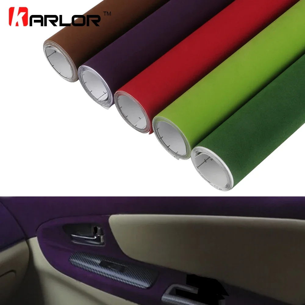 50x200cm-Velvet-Fabric-Suede-Film-Car-Color-Change-Wrap-Sticker-Auto ...