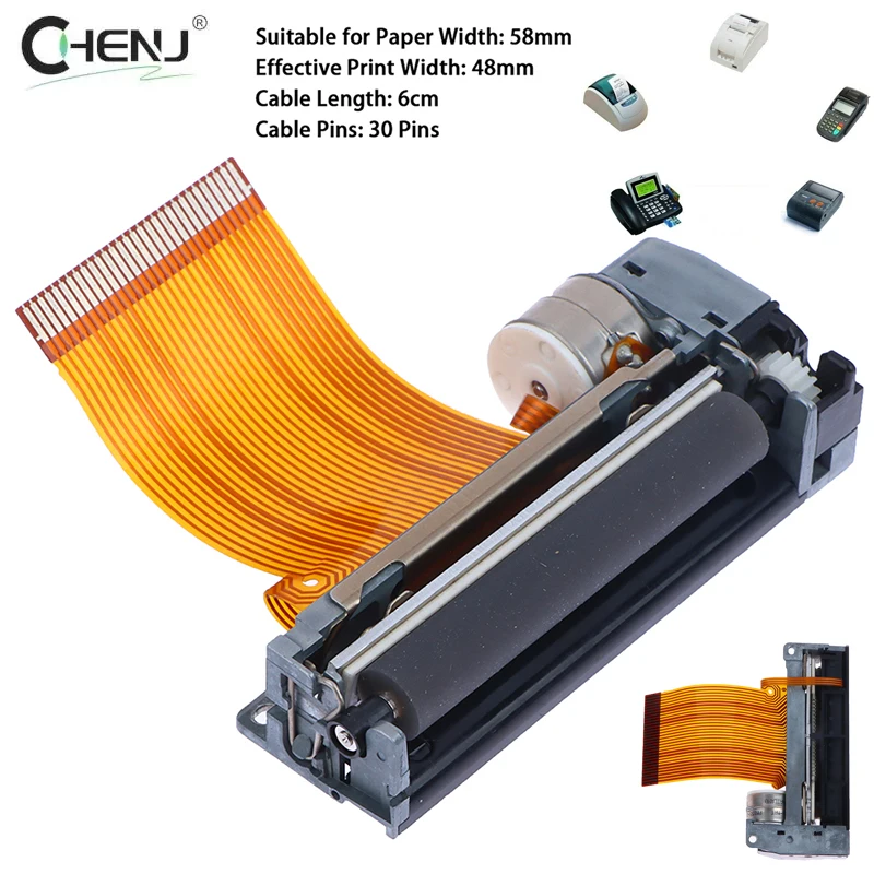 Original-Print-Head-for-FTP-628MCL101-Thermal-Printer-Mechanism-58mm ...