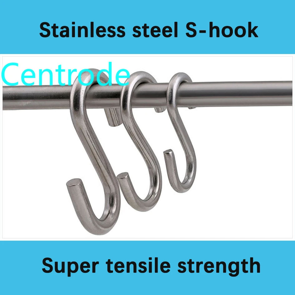 304 stainless steel S hook,M2M3M4M5M6M8M10