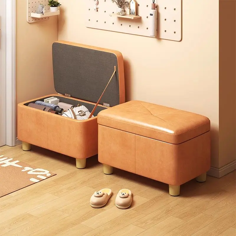 Home-Door-Shoe-Stool-Large-Capacity-Storage-Box-Long-Wooden-Stool ...