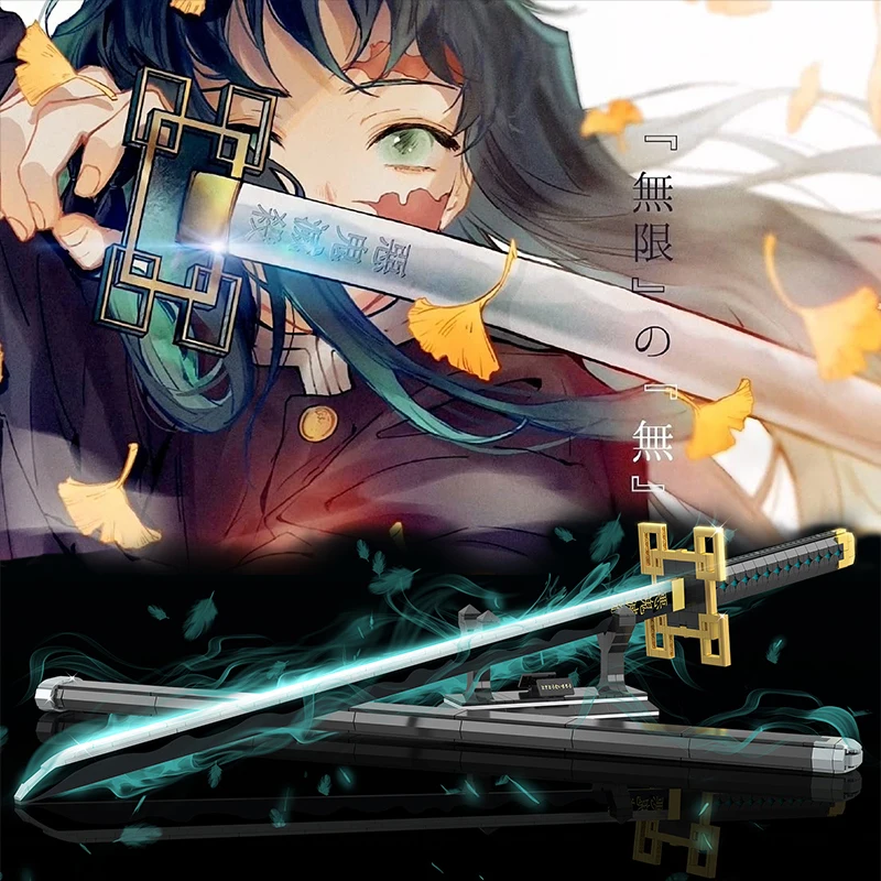 771PCS-Anime-Demon-Slayer-Tokitou-Muichirou-Ninja-Knife-Blade-Sword ...