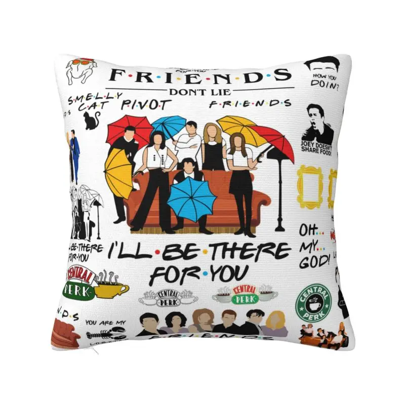 Funny TV Show Friends Collage Pillow Case 40x40cm Home Decorative ...
