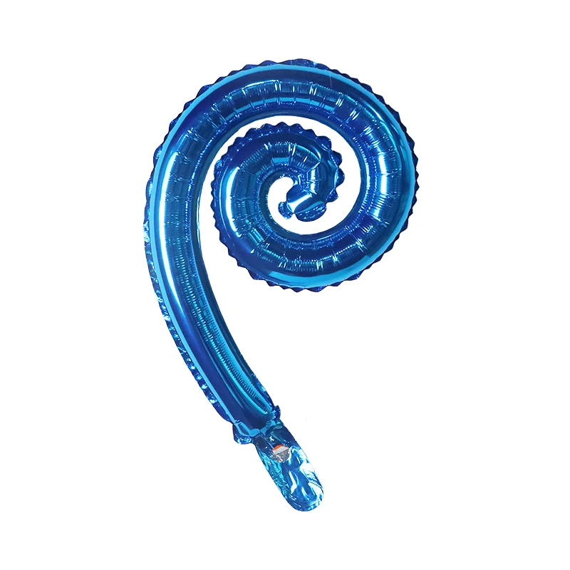 10 piezas de globos de aluminio con forma de espiral de Kurly ...
