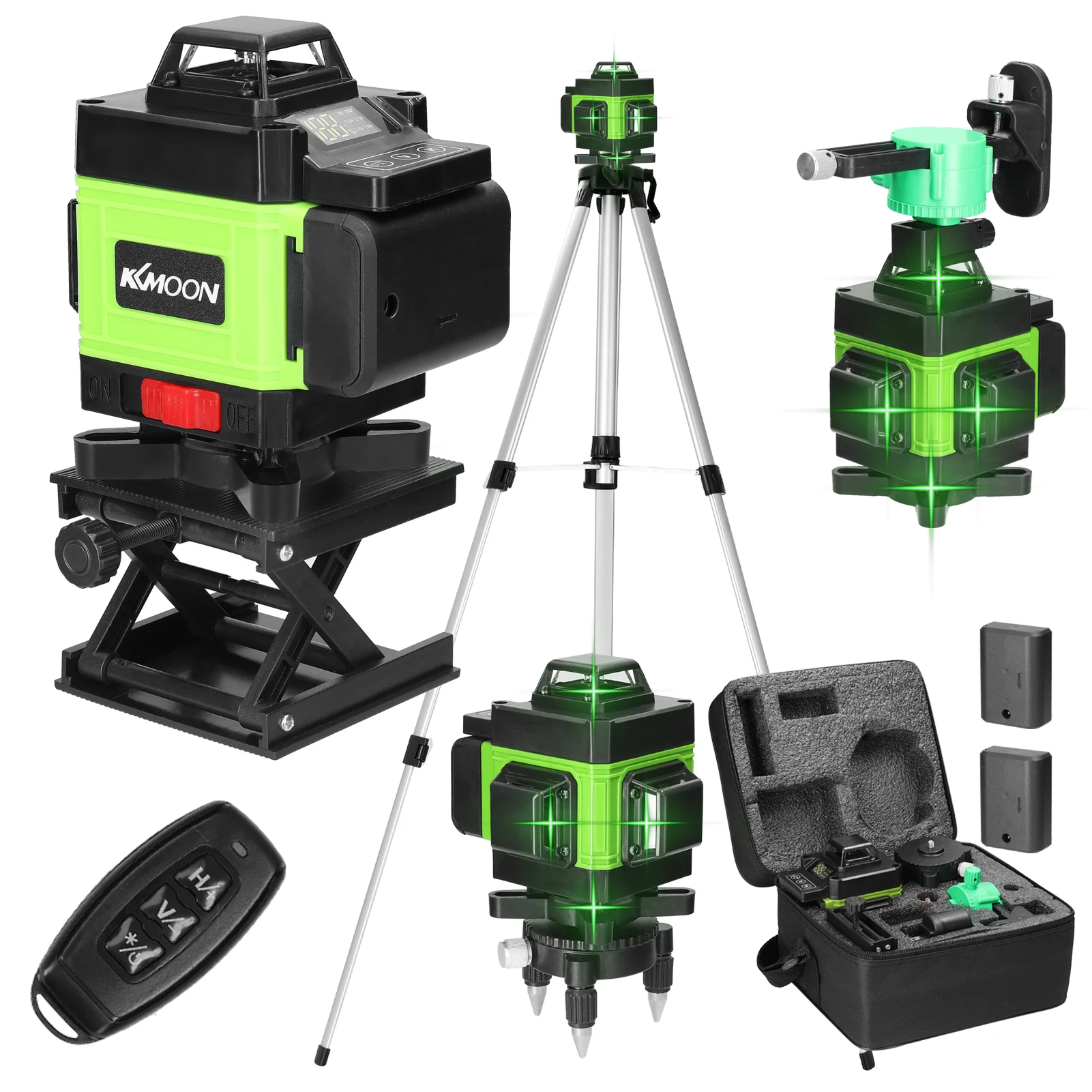 4D 16 Lines Laser Level 3° Self leveling Machine USB Rechargeable ...