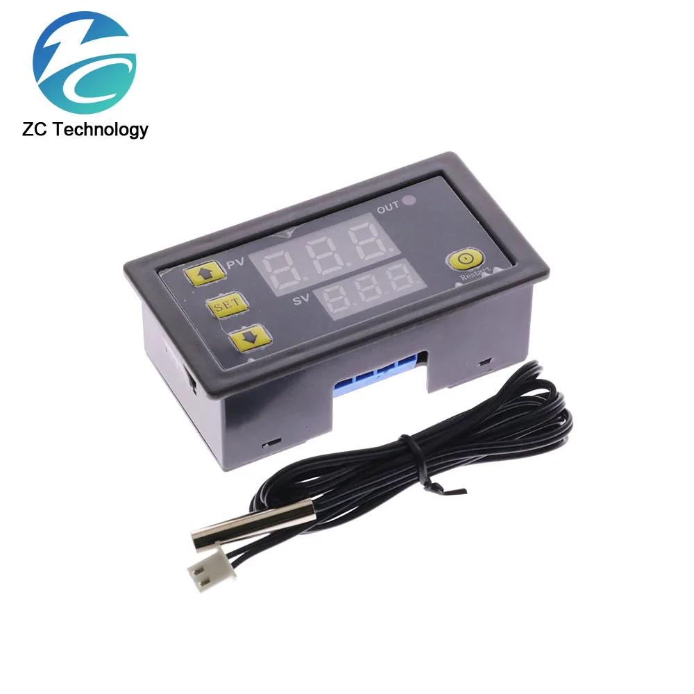 W3230-12V-24V-AC110-220V-Probe-line-20A-Digital-Temperature-Control-LED ...