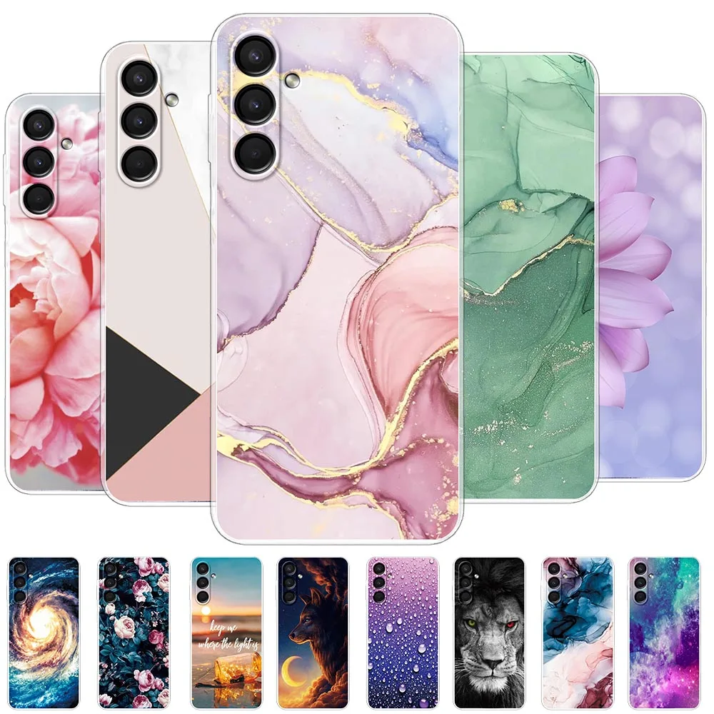 Para-Samsung-Galaxy-A24-4G-funda-para-SamsungA24-A-24-Marble-Clear-Soft ...