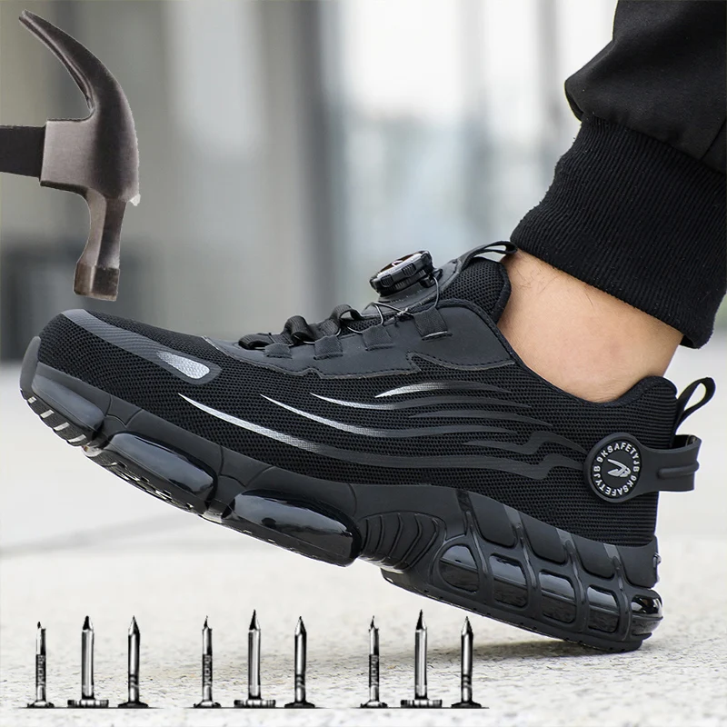 Rotating-Button-Men-Safety-Shoes-Steel-Toe-Sneaker-Air-Cushion-Work ...