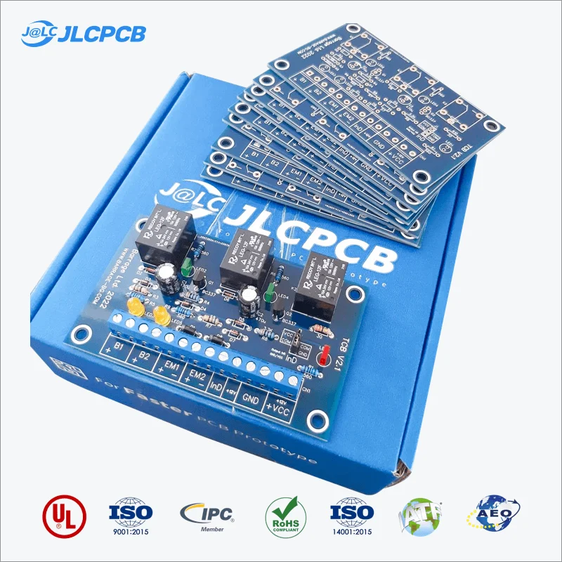 JLCPCB 맞춤형 전자 인쇄 회로 기판 어셈블리, 1-6 레이어 FR4 PCB PCBA용 시제품 제조업체