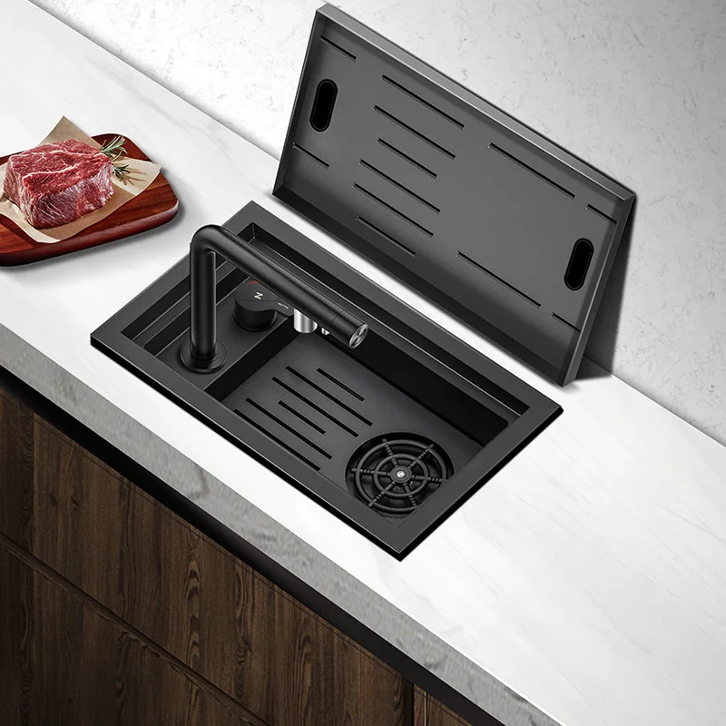Kitchen-Sink-Small-Single-Slot-Invisible-Basin-High-Pressure-Cup-Washer ...