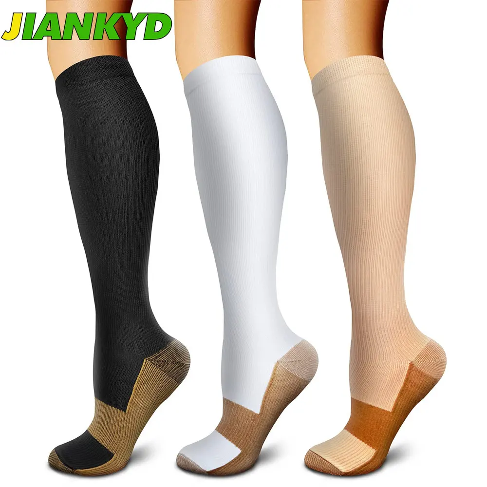 JIANKYD-1Pair-Copper-Compression-Socks-for-Women-Men-Best-Support-for ...