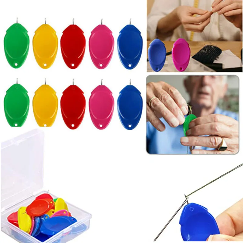 10Pcs-Hand-Sewing-Threader-Elderly-Guide-Needle-Threader-Thumb-Sewing ...