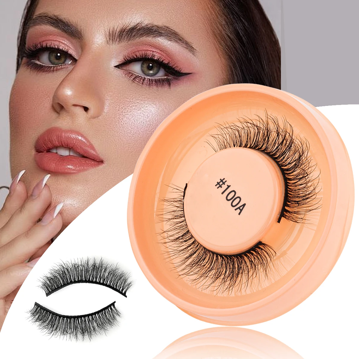 YSDO-Lashes-1Pairs-Reusable-Wispy-False-Eyelashes-Natural-long-3D-Mink ...