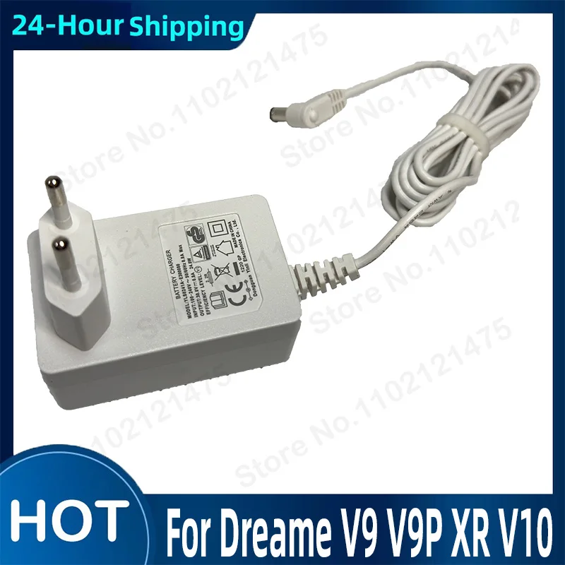 Power Adapter Charging With EU Plug Parts For Dreame V9 V9P XR V10 ...