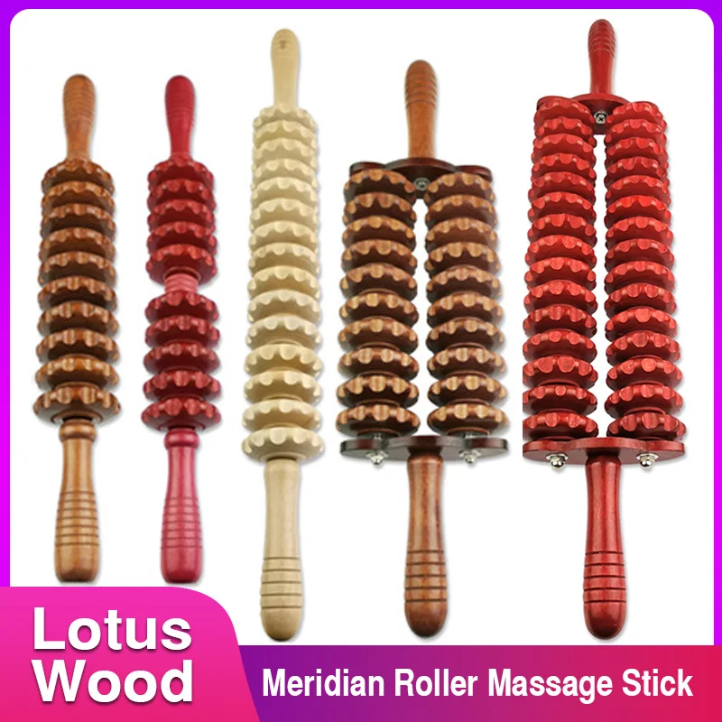 Rodillo-masajeador-de-madera-maciza-meridianos-y-colaterales-cintura ...