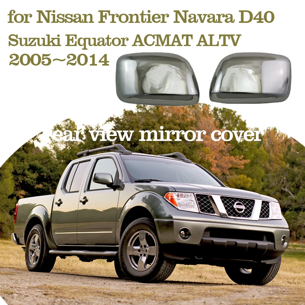 Cubierta-de-espejo-cromado-para-Nissan-Navara-D40-Frontier-Suzuki ...