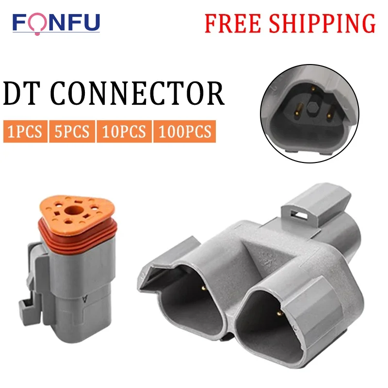1-5-10Pcs-Deutsch-DT-Series-3-Pins-Y-Connector-Waterproof-Electrical ...