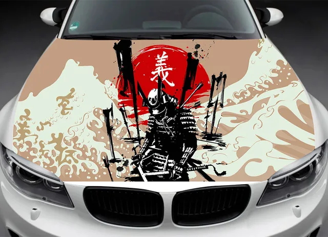 Samurai Car Wrap, Japanese Vehicle Livery, Cast Vinyl Wrap, Universal ...