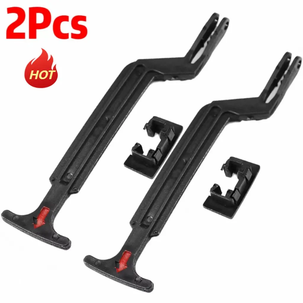 2Pcs-Black-Bonnet-Hood-Release-Rod-Lock-Latch-Handle-3B0823593-For-VW ...
