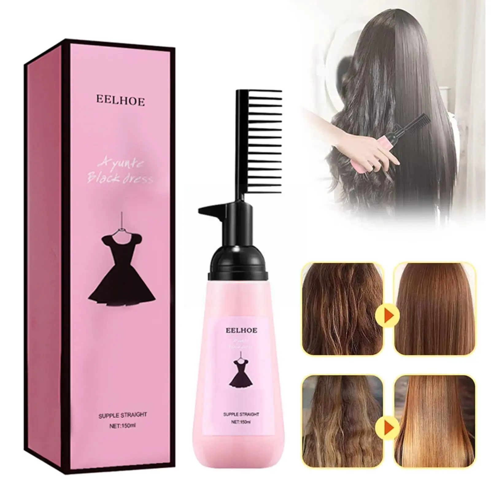 3 Seconds Hair Straightening Cream Nourish Hair Protect Reduce Care ...
