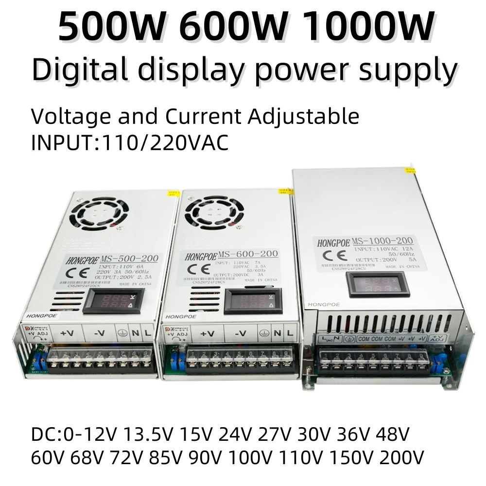 Digital-Display-Adjustable-500W-600W-1000W-Power-Supply-0-12V-13-5V-24V ...