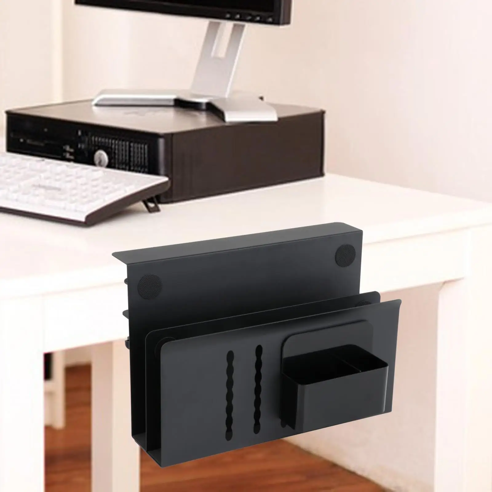 Desk-Side-Storage-Laptop-Desk-Mount-Laptop-Holder-Hanging-Desk ...