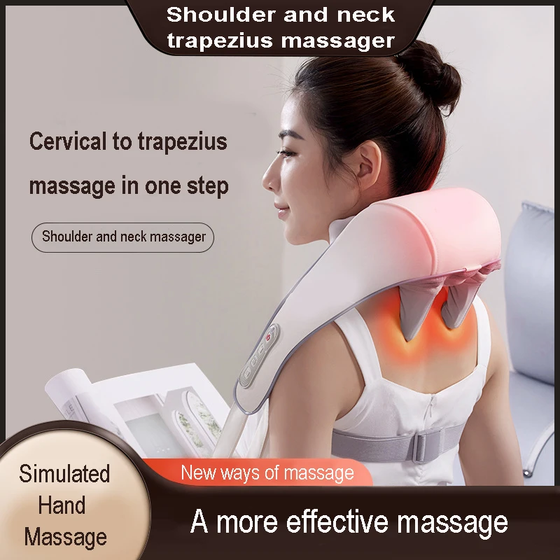 Neck-Massager-Knead-The-Cervical-Trapezius-Muscle-Massage-Shawl-Home ...