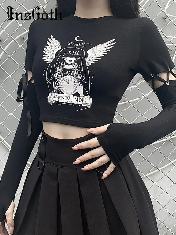 InsGoth-Witch-Print-Black-Bodycon-Tops-Women-Gothic-Harajuku-Punk ...