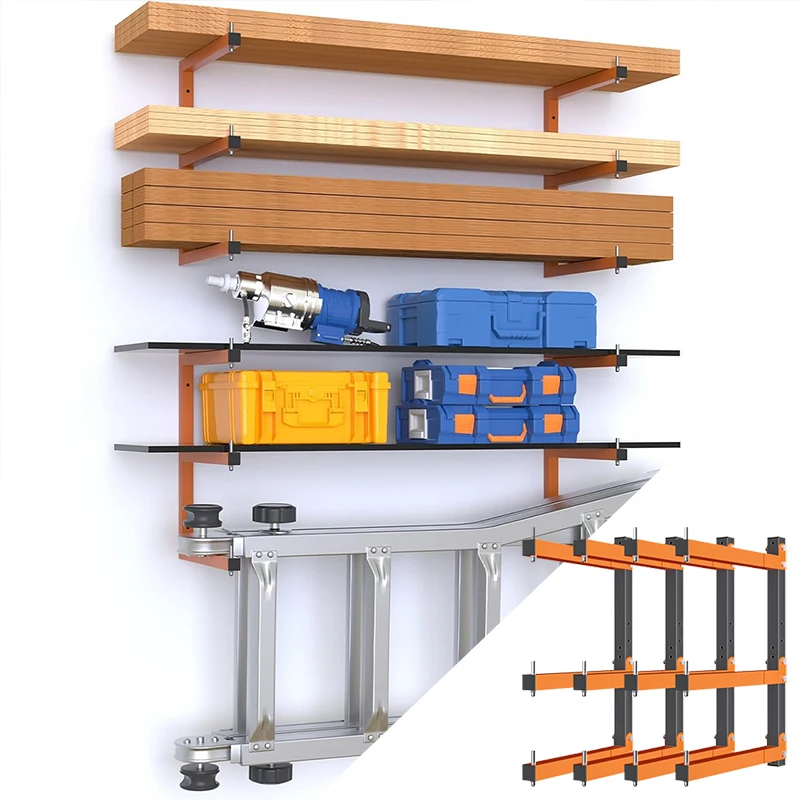 2-4PCS-Lumber-Storage-Rack-Wall-Mounted-Both-Indoor-and-Outdoor-Use ...