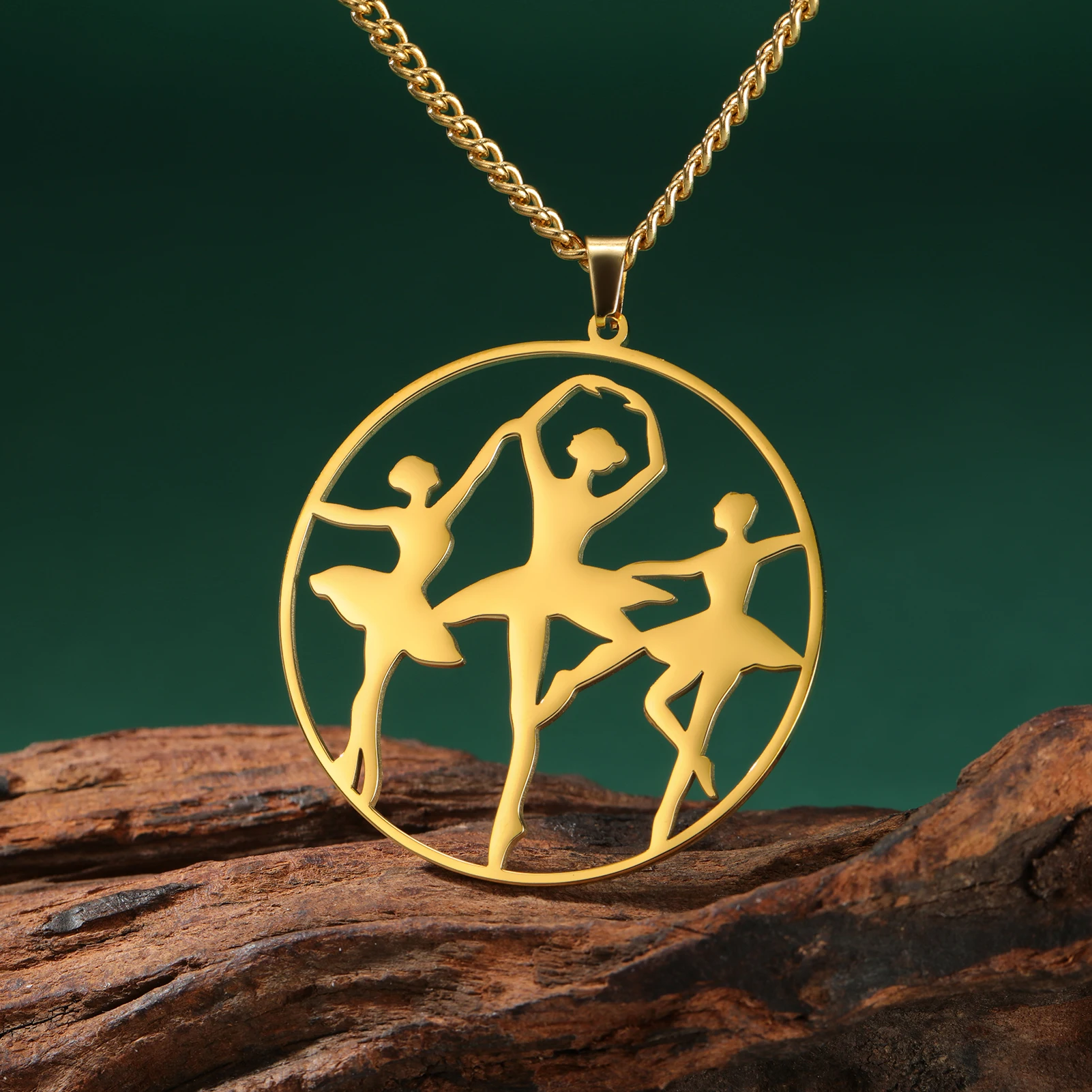 Skyrim-Circle-Ballet-Dancer-Pendant-Stainless-Steel-Necklace-Women-s ...