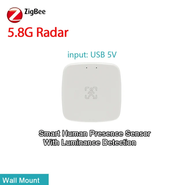 Tuya Zigbee Human Presence Sensor 5.8G/24G Millimeter Wave Radar Wifi ...