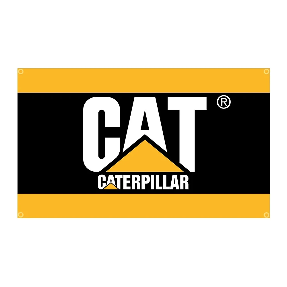 Cats-Caterpillars-Decora-o-Banner-Bandeira-M-quina-De-Engenharia ...