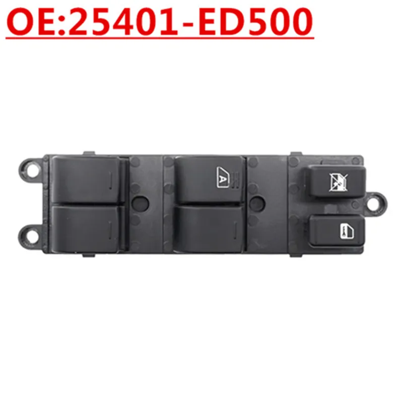 OE:25401-ED500 Left Front Power Window Master Control Switch For Nissan ...