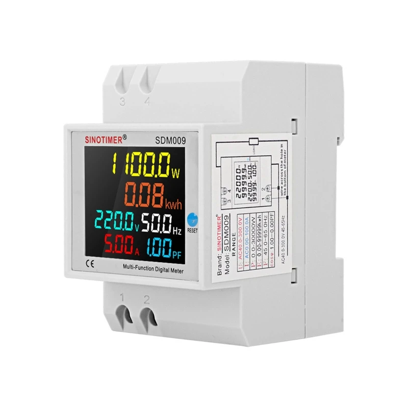 Single-Phase-Energy-Meter-Din-Rail-Electricity-Usage-Monitor-AC-40-300V ...