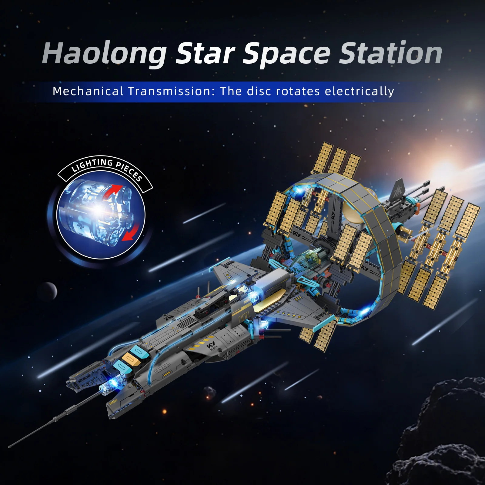 K96139 Space Station Building Blocks, DIY Aerospace Series Children's ...