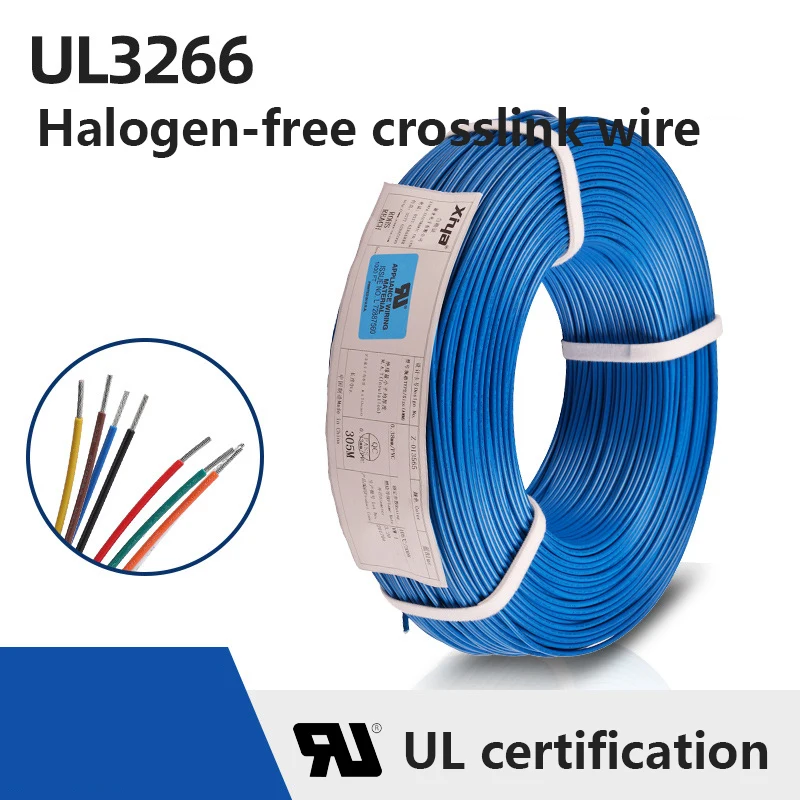 Electrical Cable Ul3266 16-28awg Tinned Copper Electron Wire Halogen-free Crosslink Irradiation ...