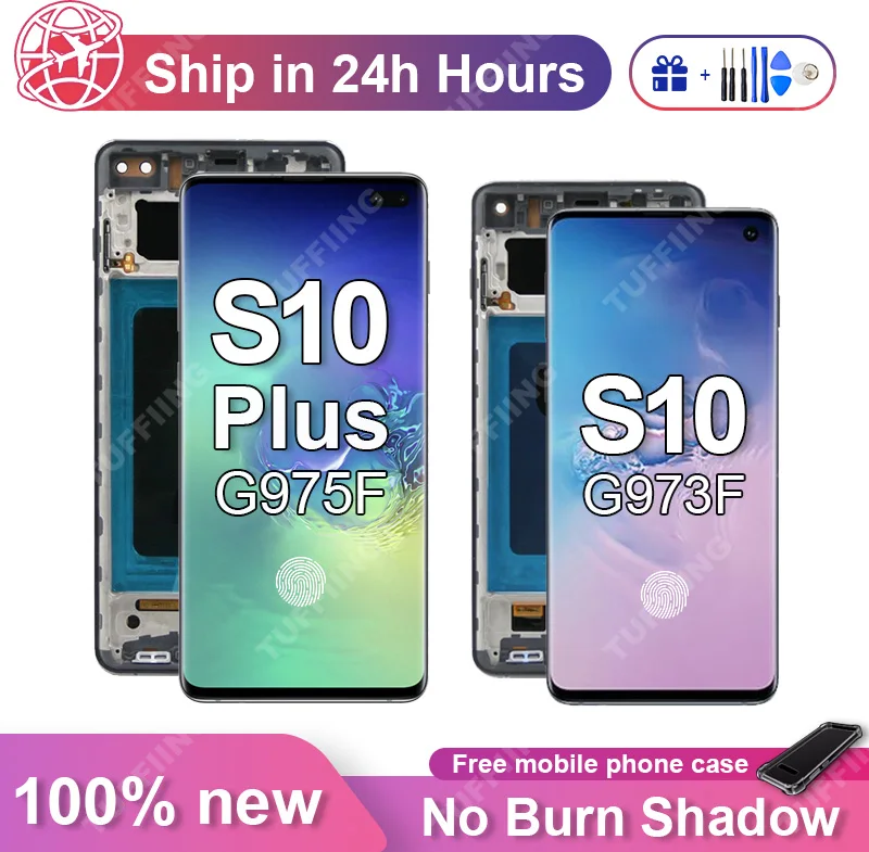 100-ORIGINAL-S10-Screen-Replacement-For-Samsung-Galaxy-S10-Plus-G975F ...