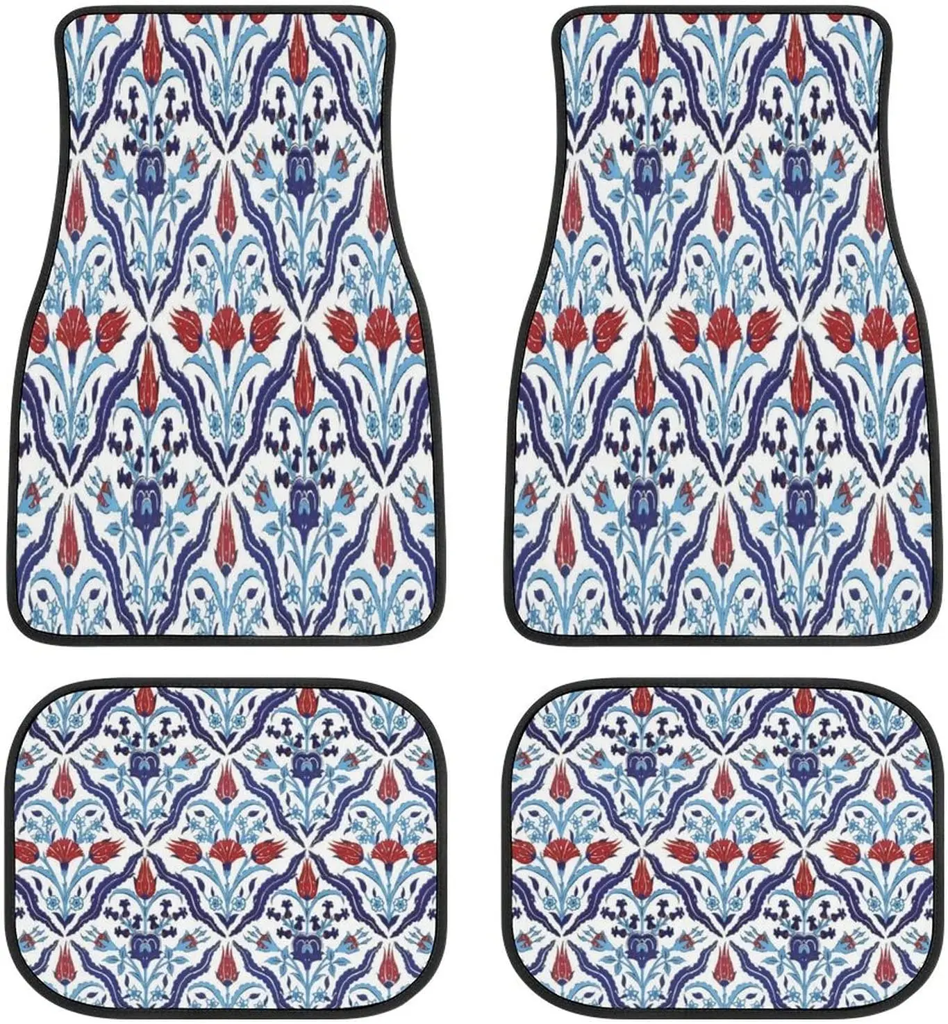 Vintage-Antique-Turkish-Persian-Carpet-Pattern-Car-Mats-Front-Rear-4 ...