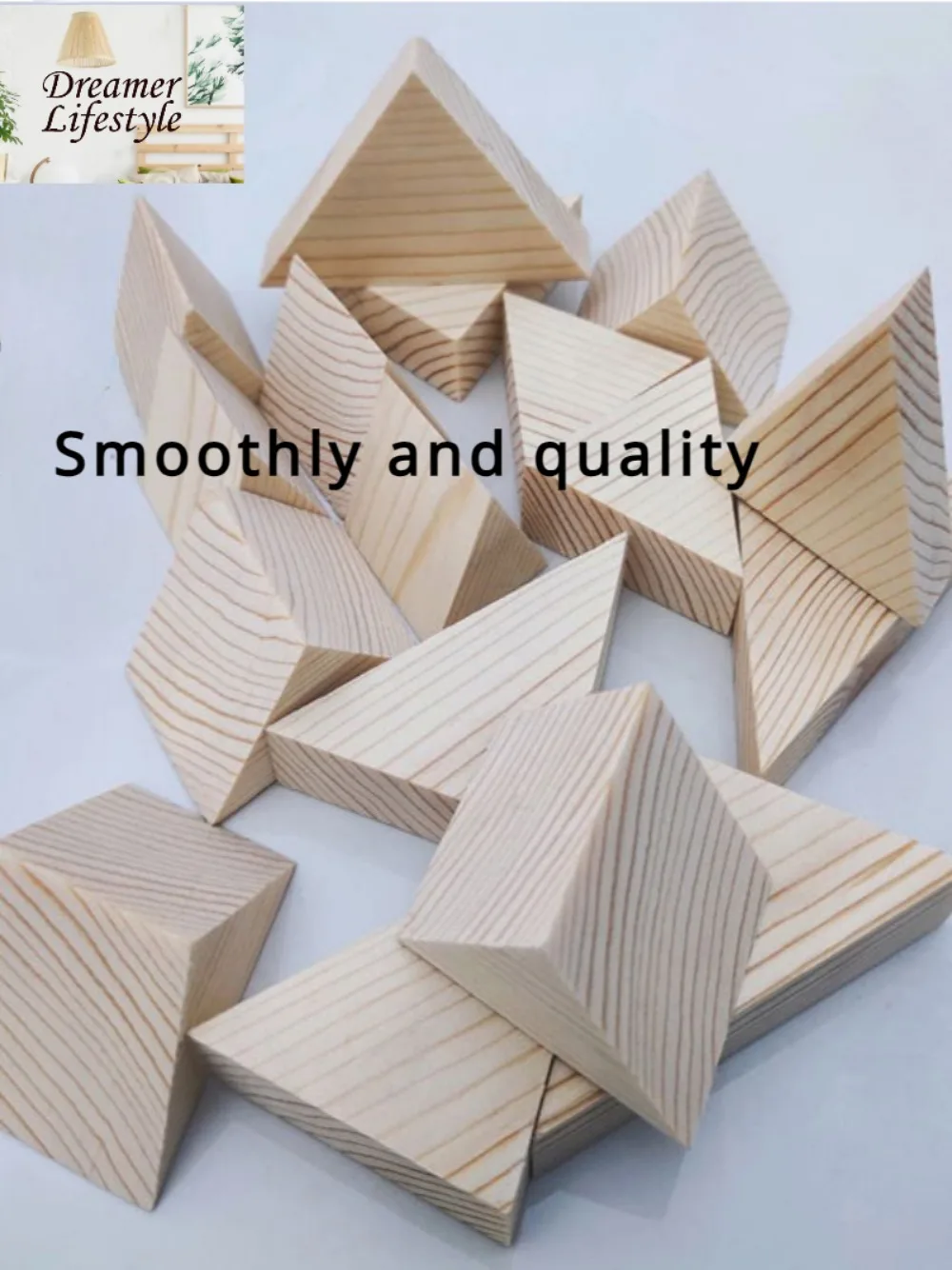 Unfinished-Wooden-Shape-Triangle-Craft-Supplies-Building-Blocks-2CM-3CM ...