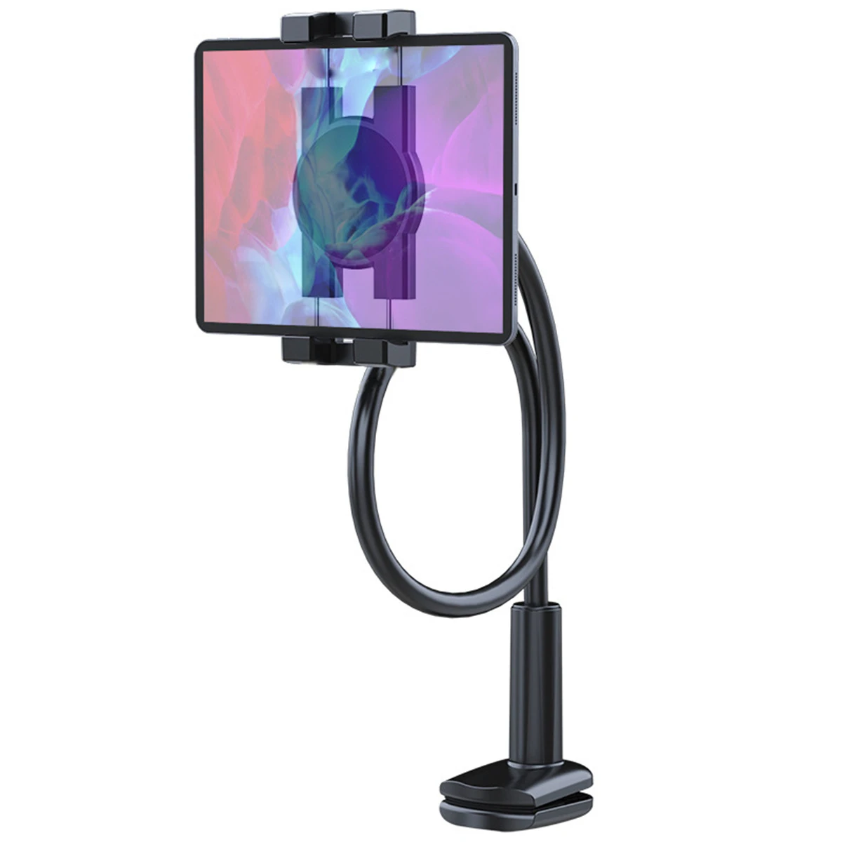 Headrest Cell Phone Stand Holder Table Flexible Arm Clip Tablet Mount ...