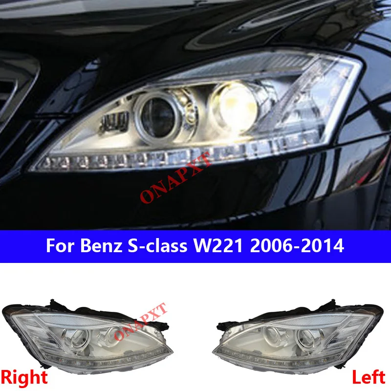 Car Front LED Headlight Assembly For Benz S-class W221 2006-2014 S350 ...