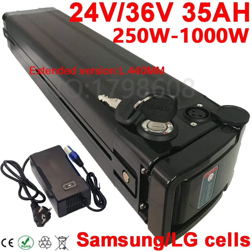 36V 24V 40Ah 35Ah 30Ah 25Ah 20Ah 18Ah Lithium ebike Batterie Silver Fish Electric Bicycle ...