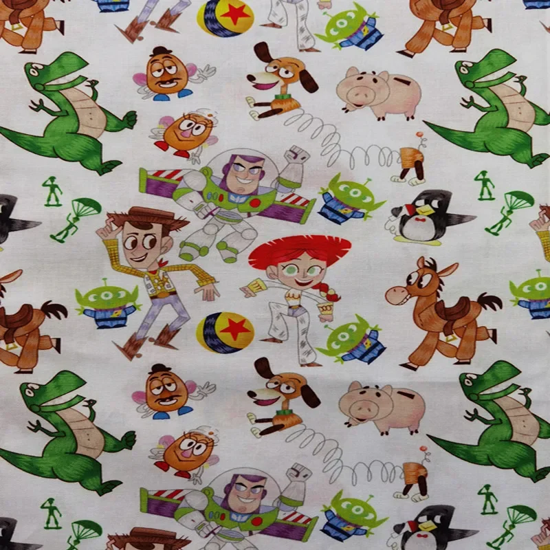 45x140cm-Disney-Toy-Story-100-Cotton-Fabric-Printed-Cloth-Sewing ...