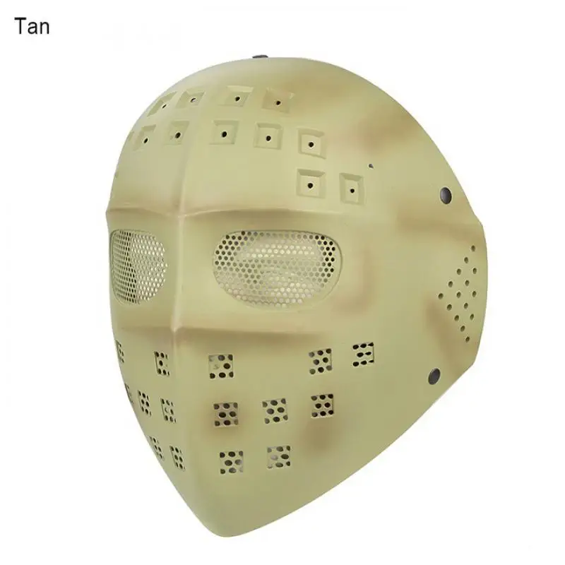 Outdoor equipment COSPLAY tactical full face mask, steel mesh ...