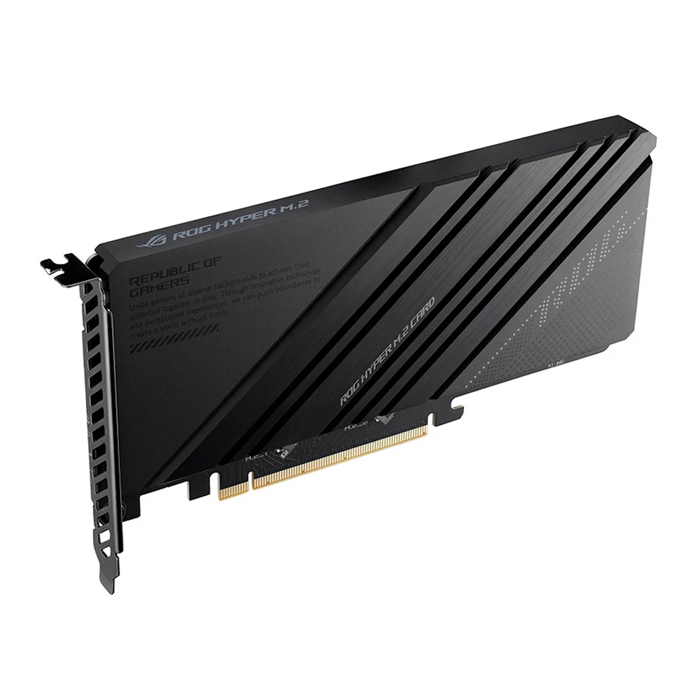 ASUS ROG Hyper M.2 Card PCIe 4.0 X16 Adapter Support NVMe M.2 SSDs RAID ...